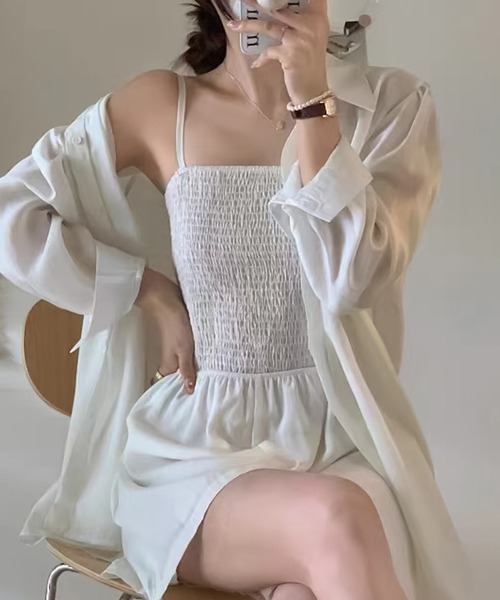 Girly Doll（ガーリードール）の「シャツ&オールインワン2点セット（セットアップ）」 - WEAR