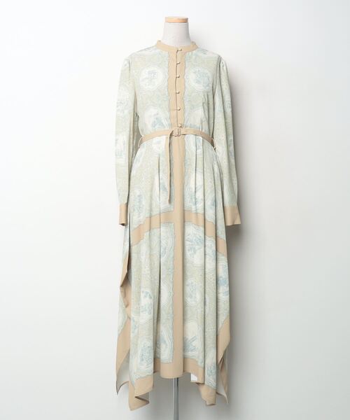 【ブランド古着】LANDSCAPE SCARF DRESS 長袖ワンピース（ワンピース）｜Ameri（アメリ）のファッション通販 - ZOZOUSED