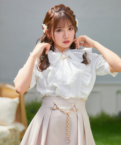 ROJITA（ロジータ）の「レーシーリボンラッフルブラウス（シャツ/ブラウス）」 - WEAR