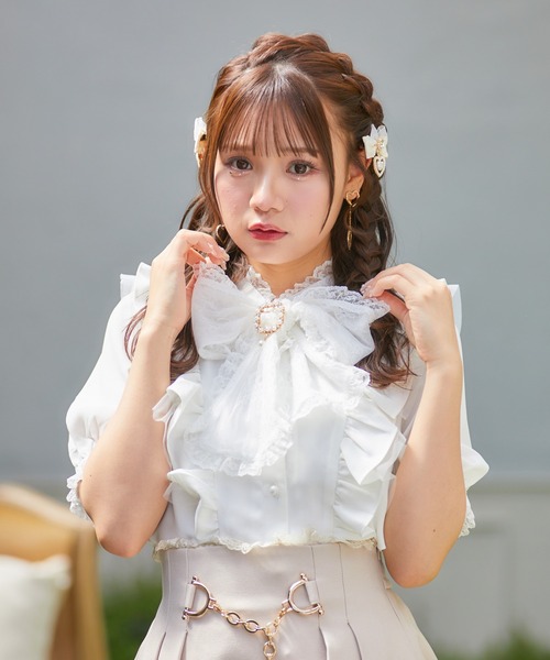 ROJITA（ロジータ）の「レーシーリボンラッフルブラウス（シャツ/ブラウス）」 - WEAR