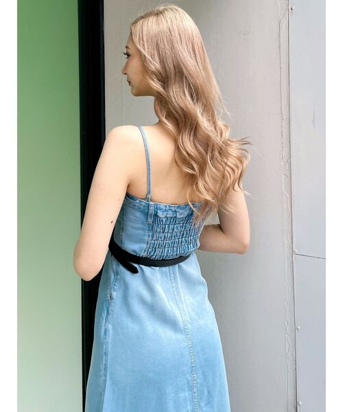 GYDA（ジェイダ）の「ベアデニムロングワンピース（ワンピース）」 - WEAR