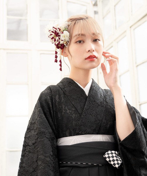 つまみ細工 flower髪飾り3点セット（和装小物）｜SOUBIEN（ソウビエン