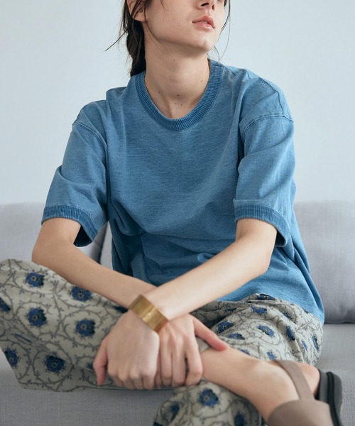 RNA-N（アールエヌエーエヌ）の「M2442 インディゴ天竺半袖T（Tシャツ/カットソー）」 - WEAR
