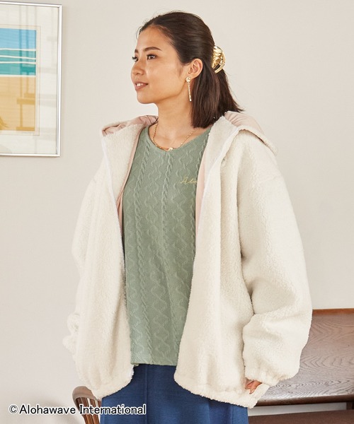 Kahiko（カヒコ）の「【Kahiko】ALOHA MAPUA ボアジップパーカー（パーカー）」 - WEAR