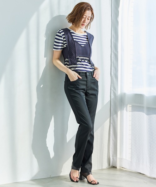 EDWIN（エドウィン）の「【WEB限定】EDWIN LADIES ハタラクロ COOL 涼しいスリムストレートパンツ【涼】（その他パンツ）」 - WEAR