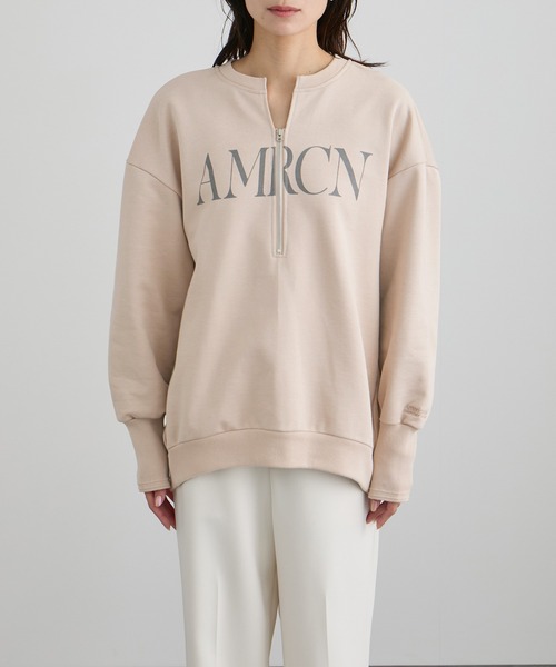 Americana（アメリカーナ） for SALON】ロゴジップスウェット