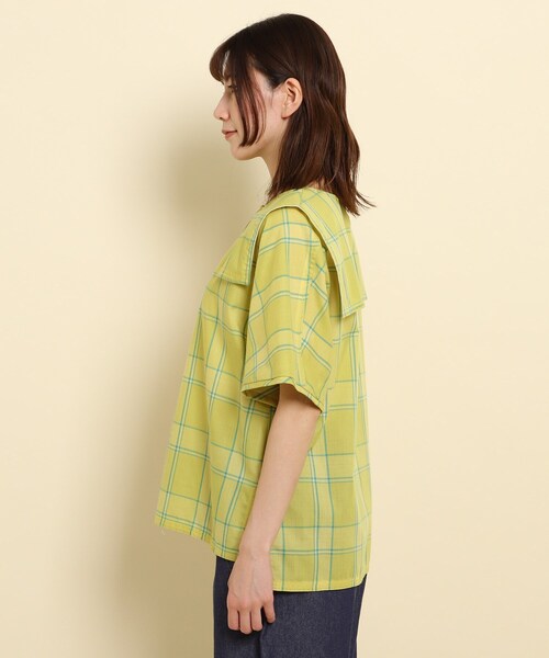 Dessin（デッサン）の「 【CLASSY.6月号掲載】ガーゼチェック セーラーブラウス＜S～L＞（シャツ/ブラウス）」 - WEAR