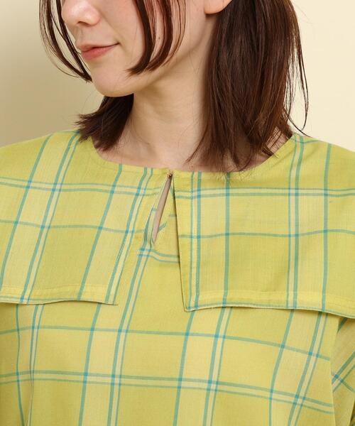Dessin（デッサン）の「 【CLASSY.6月号掲載】ガーゼチェック セーラーブラウス＜S～L＞（シャツ/ブラウス）」 - WEAR