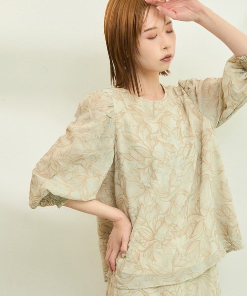 ROPE' PICNIC（ロペピクニック）の「【emur/エミュール】洗える/セットアップ対応/楊柳刺繍ブラウス（シャツ/ブラウス）」 - WEAR