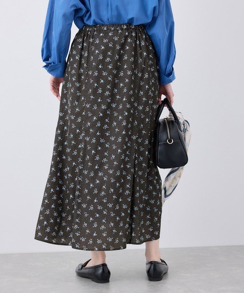 セール】小花柄セミフレアロングスカート（スカート）｜ROPE' PICNIC