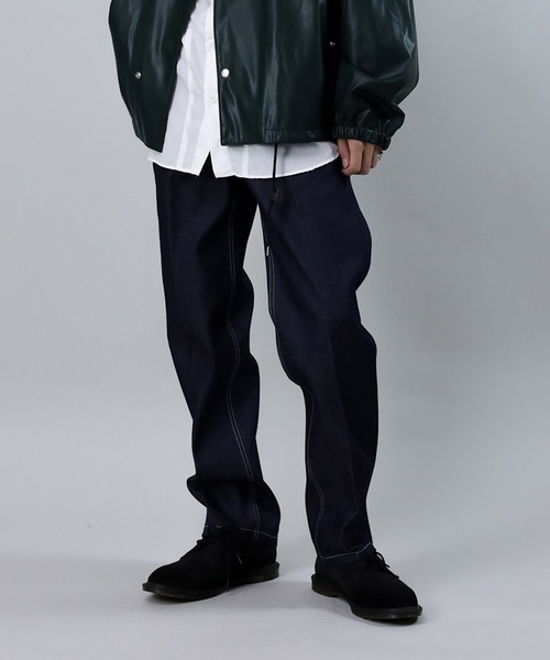 Iroquois（イロコイ）の「OPEN-END DENIM TAPERED PT（デニムパンツ）」 - WEAR