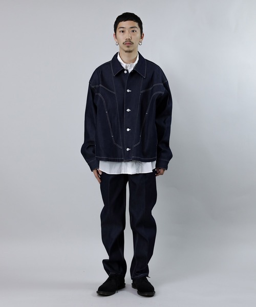 Iroquois（イロコイ）の「OPEN-END DENIM TAPERED PT（デニムパンツ）」 - WEAR