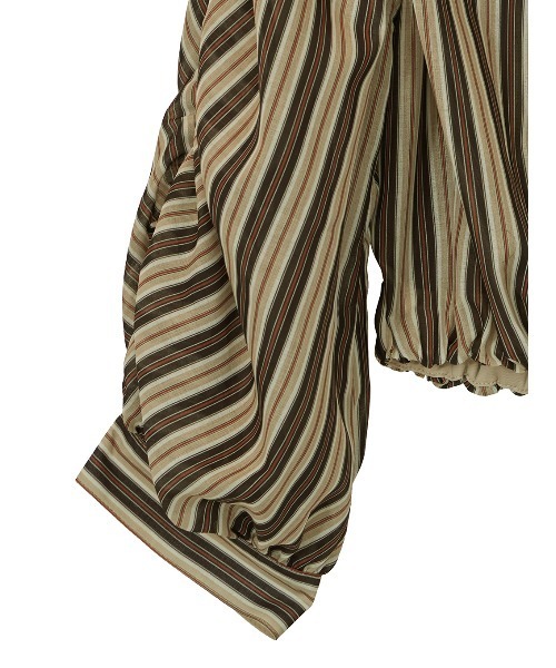 Ameri（アメリ）の「MEDI 2WAY SHEER STRIPE COMPACT SHIRT（シャツ/ブラウス）」 - WEAR