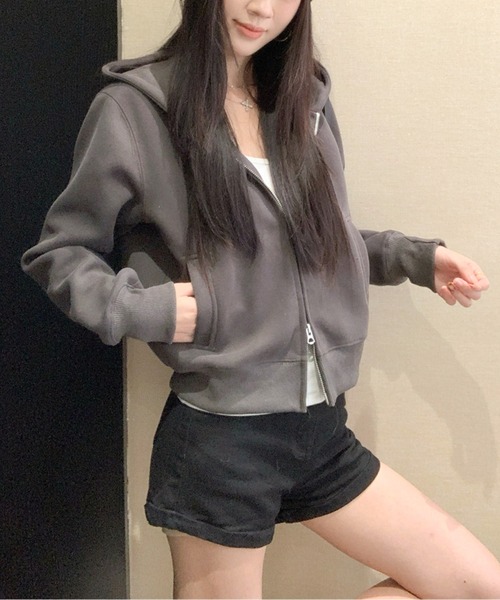 AMAJI（アマジ）の「ダブルジップフーディースウェットトップス（パーカー）」 - WEAR