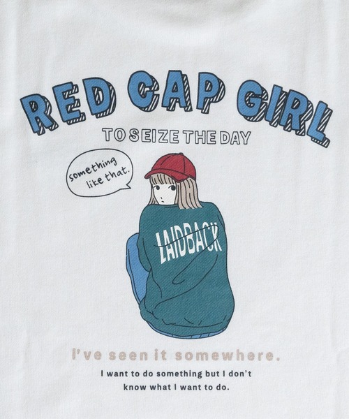 Red Cap Girl（レッドキャプガール）の「【a-r】〔Red Cap Girl/レッドキャップガール〕裏毛 LAIDBACK ビックシルエット バックプリントクルーネックスウェット ...