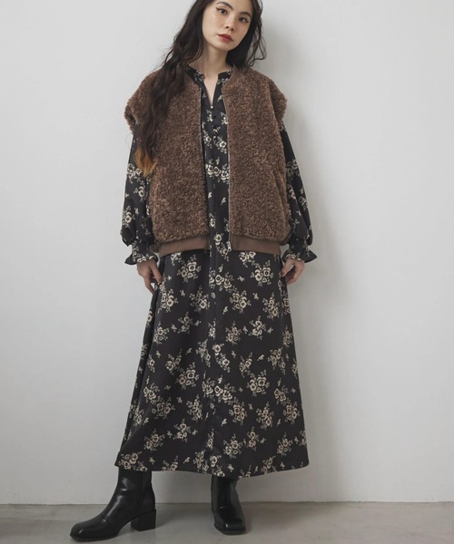 ESCAR（エスカー）の「 ESCAR タンショクフラワーptワンピース（ワンピース）」 - WEAR