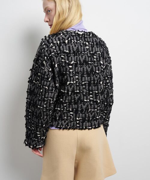 セール】ロゴカットジャガードニットジャケット（ニット/セーター
