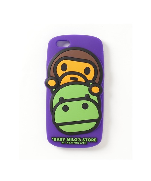 A BATHING APE（アベイシングエイプ）の「I PHONE CASE MILO&HIPPO SILICON（スマホグッズ）」 - WEAR