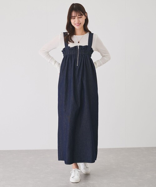 Jayro（ジャイロ）の「フロントジップフリルジャンパースカート（ジャンパースカート）」 - WEAR