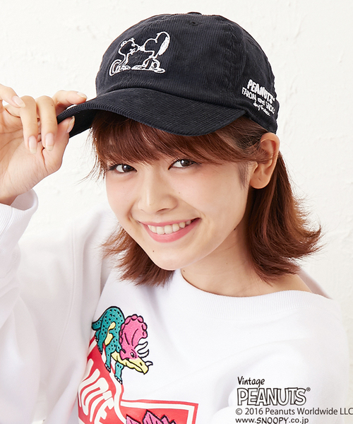 ROUND HOUSE（ラウンドハウス）の「PEANUTS FARON and SNOOPY CORDUROY BB CAP（キャップ ...