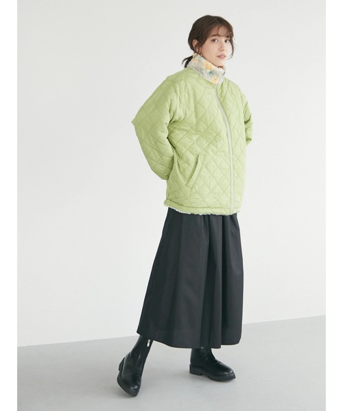 ESCAR（エスカー）の「 ESCAR ギャザースリーブVネックワンピース（ワンピース）」 - WEAR