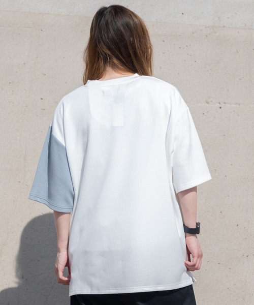 Naive magic（ナイーブマジック）の「【a】とろみポンチ ボディ切替 スリット BIG TEE（Tシャツ/カットソー）」 - WEAR