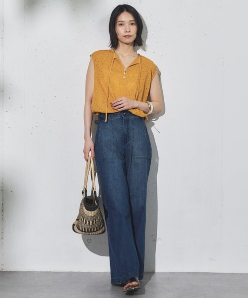 セール】ワイドベイカーデニムパンツ（デニムパンツ）｜DOUX ARCHIVES