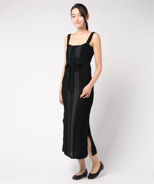 AMERI（アメリ）の「LACE LIKE LONG KNIT DRESS（ワンピース）」 - WEAR