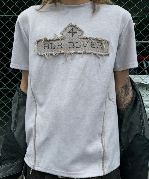 BLR BLUER（ビーエルアールブラー）の「韓国ブランド BLR BLUER ビーエルアールブラー Dyeing Raw-edged T ...