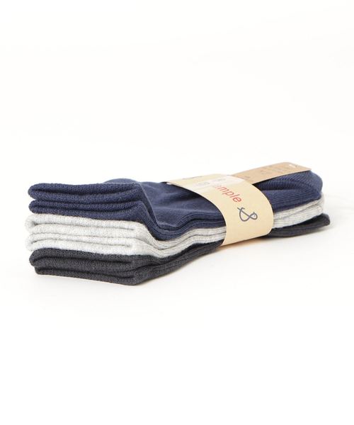 stample（スタンプル）の「シュール刺繍 ショートソックス 3P（ソックス/靴下）」 - WEAR