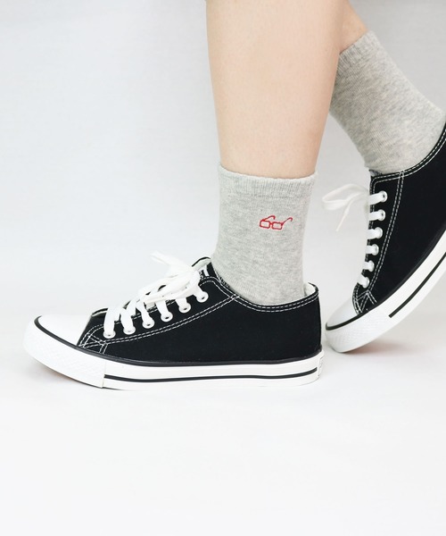 stample（スタンプル）の「シュール刺繍 ショートソックス 3P（ソックス/靴下）」 - WEAR