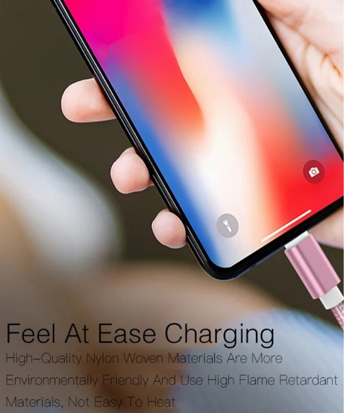 RiNc （リンク）の「【 NOLITA / ノリータ 】3m アイフォン 充電 コード 編みこみ USBデータケーブル 高速充電 iPhone 11 / 12 / 13 / 14 / XR ...