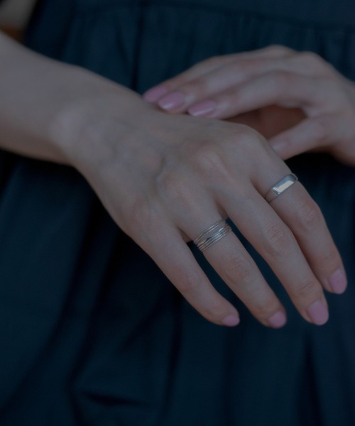 novice（ノーヴィス）の「【novice】Thin Multi Sided Ring[Silver925]（リング）」 - WEAR