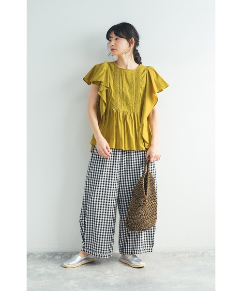 haco!（ハコ）の「【m.m.o.】ギンガムチェックコクーンパンツ（その他パンツ）」 - WEAR