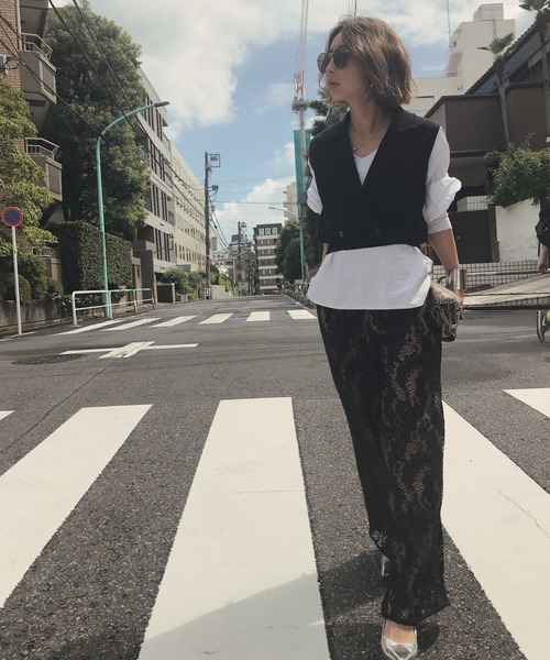 AMERI（アメリ）の「LAYLA LACE PANTS（その他パンツ）」 - WEAR