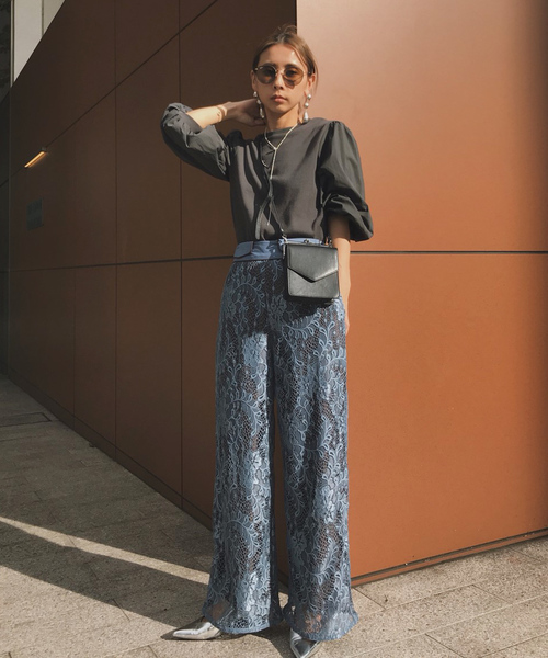 AMERI（アメリ）の「LAYLA LACE PANTS（その他パンツ）」 - WEAR