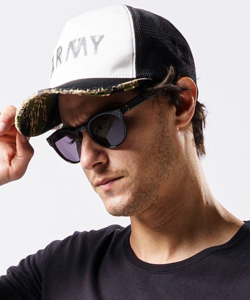 wjk（ダヴルジェイケイ）の「mko10850- overlap print mesh cap キャップ（キャップ）」 - WEAR