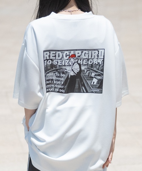 Red Cap Girl（レッドキャプガール）の「【a-r】〔Red Cap Girl/レッドキャップガール〕とろみポンチ バックプリント ...