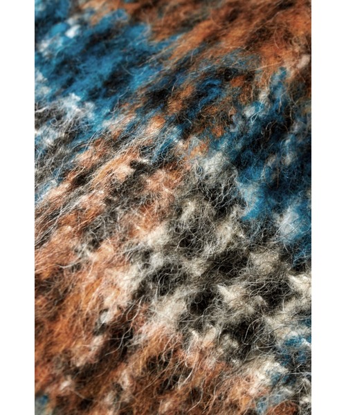 セール】HIGH STREET∴BALLIシャギーチェックスタンドコート（ステン