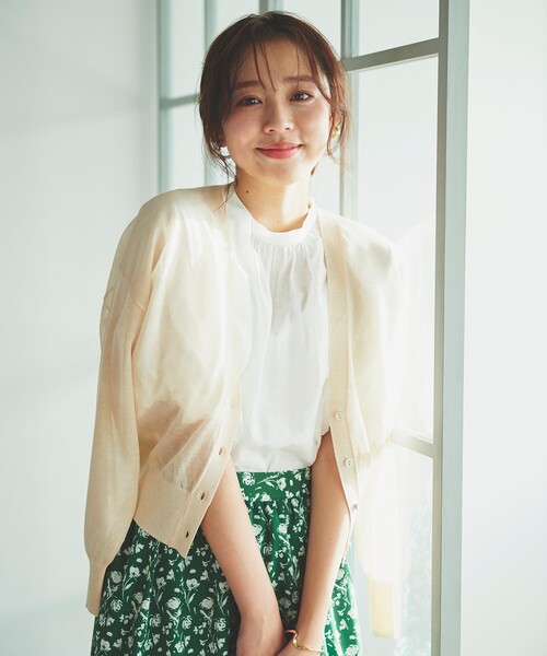 Feroux（フェルゥ）の「【洗える】Vネックシアー カーデ（カーディガン/ボレロ）」 - WEAR