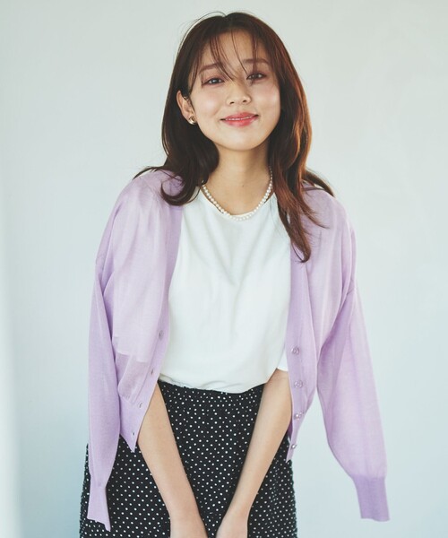 Feroux（フェルゥ）の「【洗える】Vネックシアー カーデ（カーディガン/ボレロ）」 - WEAR