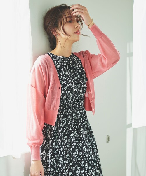 Feroux（フェルゥ）の「【洗える】Vネックシアー カーデ（カーディガン/ボレロ）」 - WEAR