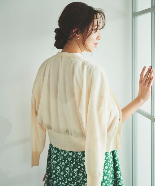 Feroux（フェルゥ）の「【洗える】Vネックシアー カーデ（カーディガン/ボレロ）」 - WEAR