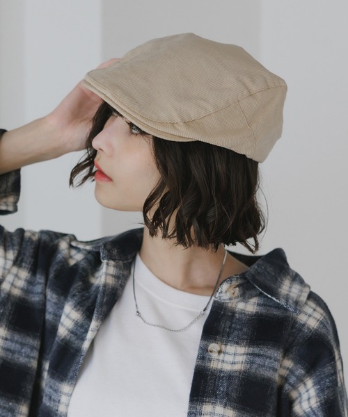 AO2（アオズ）の「Corduroy Cotton Hunting Cap / コーデュロイ コットン ハンチング帽（ハンチング/ベレー帽 ...