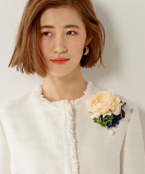 UNITED ARROWS（ユナイテッドアローズ）の「WEB限定＜TNC（ティンク）＞コサージュ WHITE †（ブローチ/コサージュ）」 - WEAR