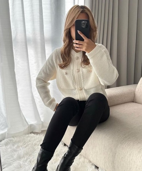 Ada.（エイダ）の「金ボタン ニット カーディガン（カーディガン/ボレロ）」 - WEAR