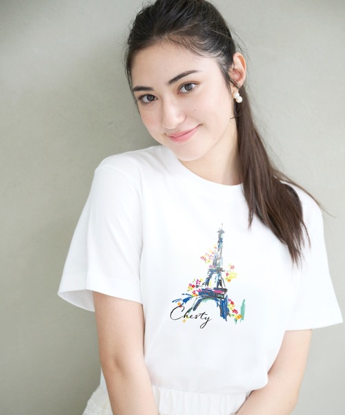 【セール】【ZOZO限定】PARIS プリンティングTシャツ（Tシャツ/カットソー）｜Chesty（チェスティー）のファッション通販 - ZOZOTOWN