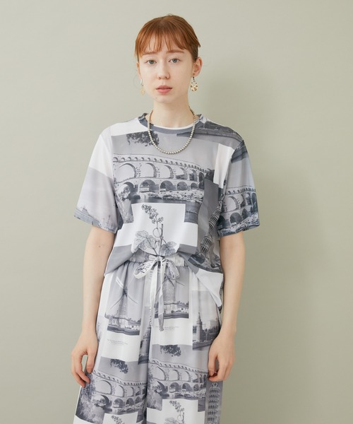 Titilate Valet（ティティレートヴァレット）の「TEVALT 風景プリントTシャツ（Tシャツ/カットソー）」 - WEAR