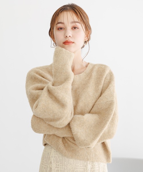 【セール/ブランド古着】長袖ニット（ニット/セーター）｜mysty woman（ミスティウーマン）のファッション通販 - ZOZOUSED