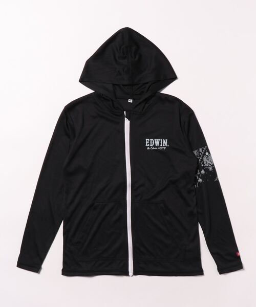 EDWIN（エドウィン）の「【EDWIN/エドウィン】EW袖プリントラッシュパーカー キッズラッシュガード 水着（ラッシュガード）」 - WEAR